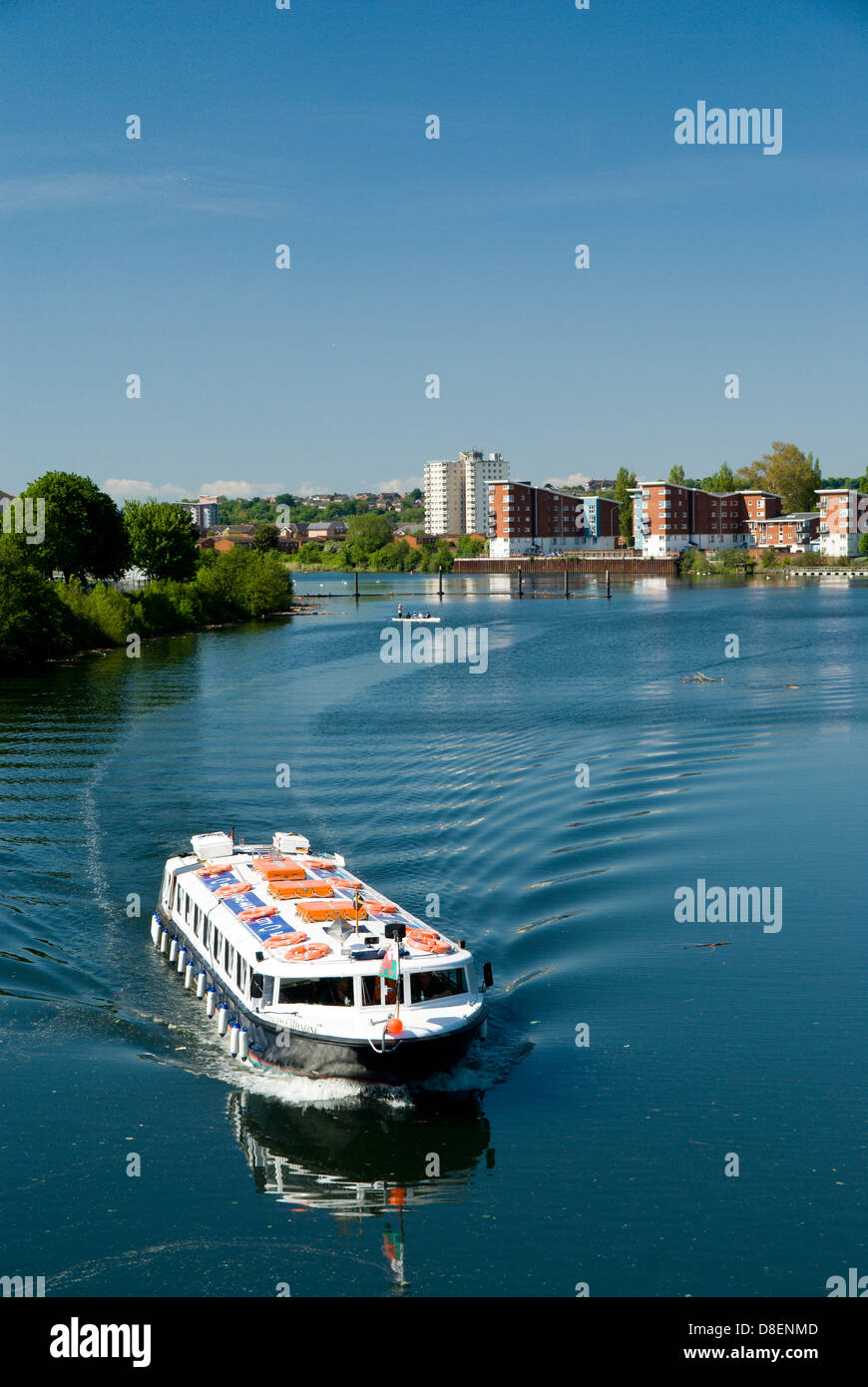 aqua bus on river taff, grangetown, cardiff, south wales, uk Stock ...