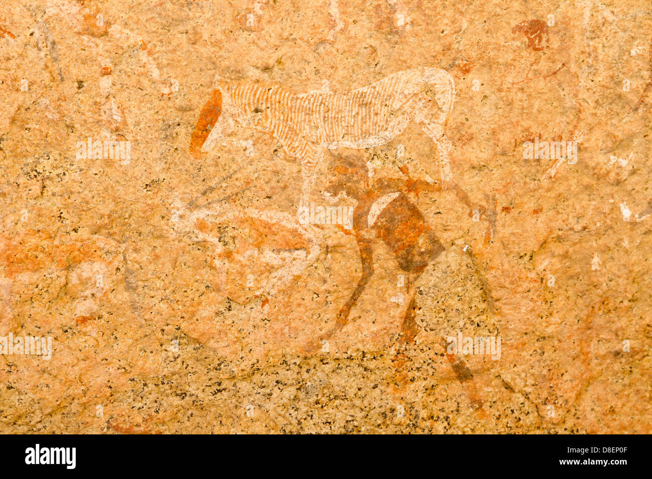 Bushman Cave Art Stock Photo - Alamy