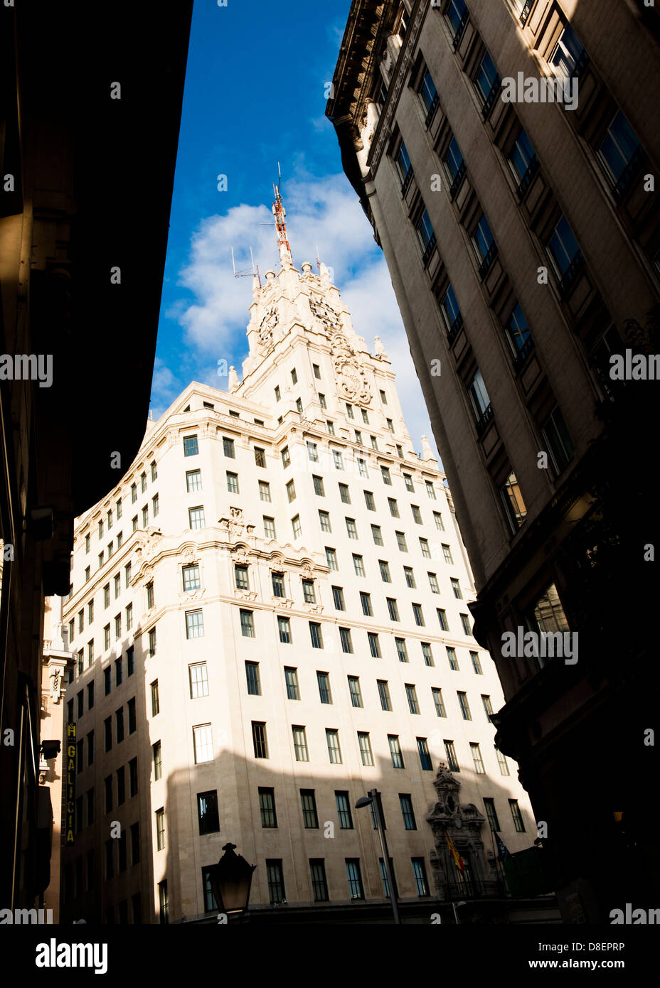 picture of early skyscraper in Madrid Stock Photo - Alamy