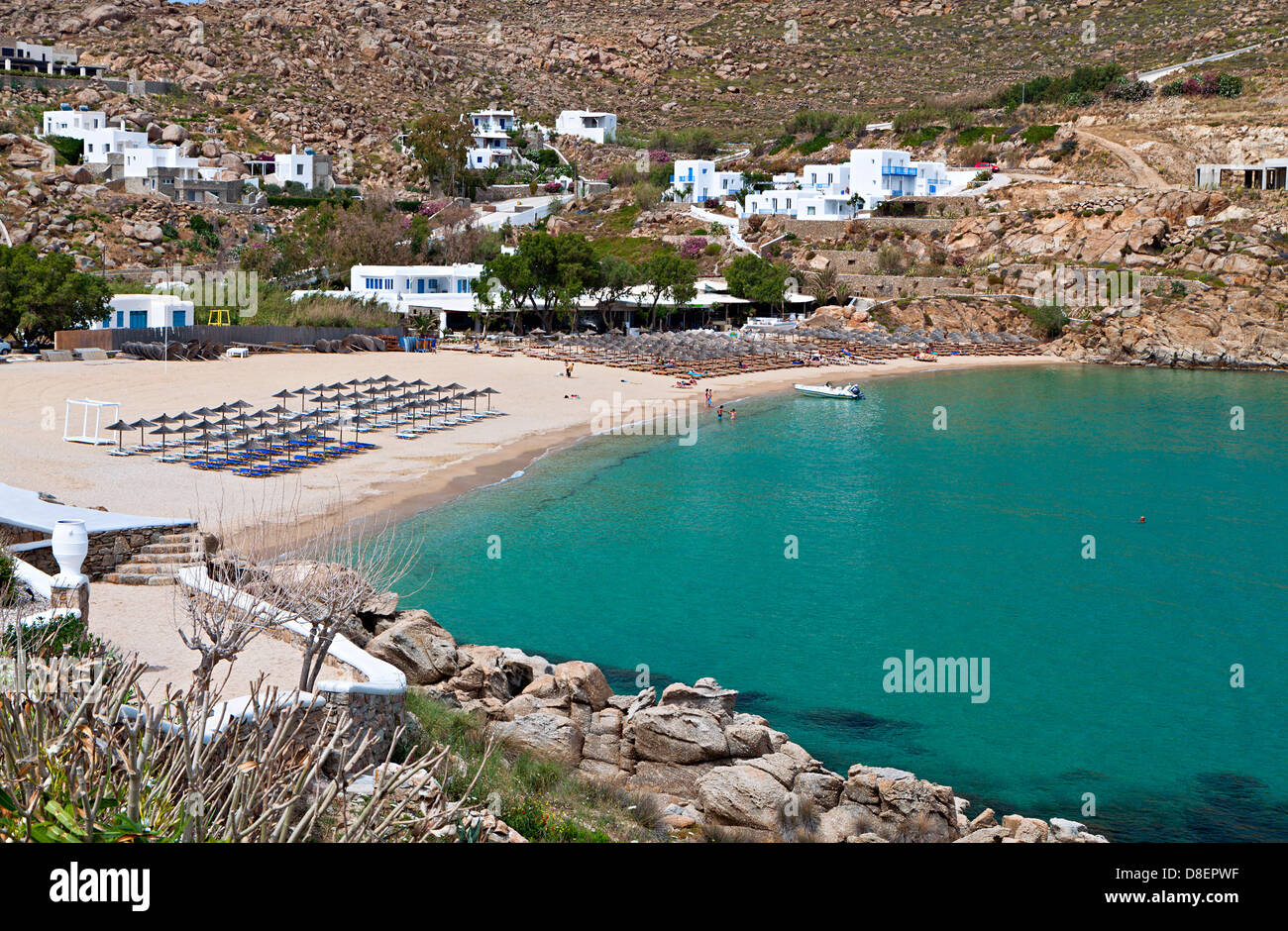 Mykonos super paradise beach hi-res stock photography and images - Alamy
