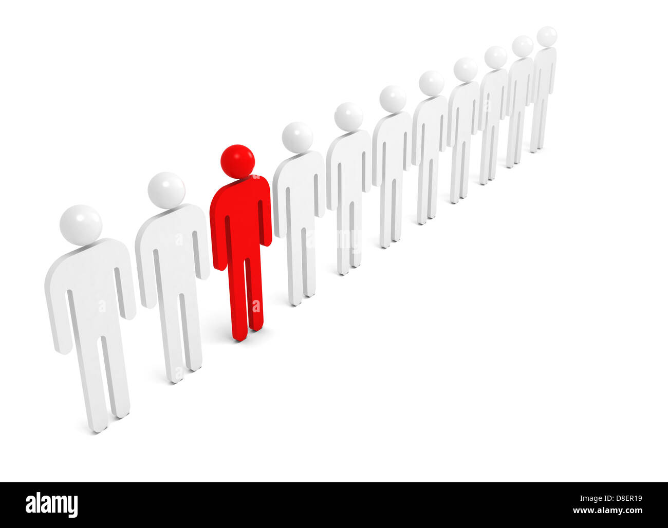 Group schematic people red leader hi-res stock photography and images ...