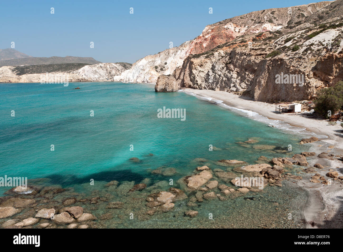 Firiplaka beach at the island of Milos in Greece Stock Photo - Alamy