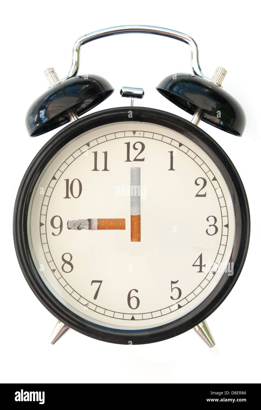 Cigarette clock face Stock Photo - Alamy
