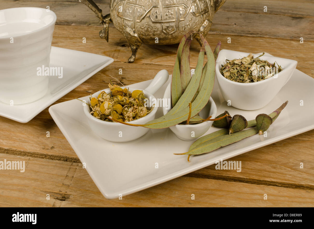 Healthy herbs to prepare an aromatic infusion Stock Photo - Alamy