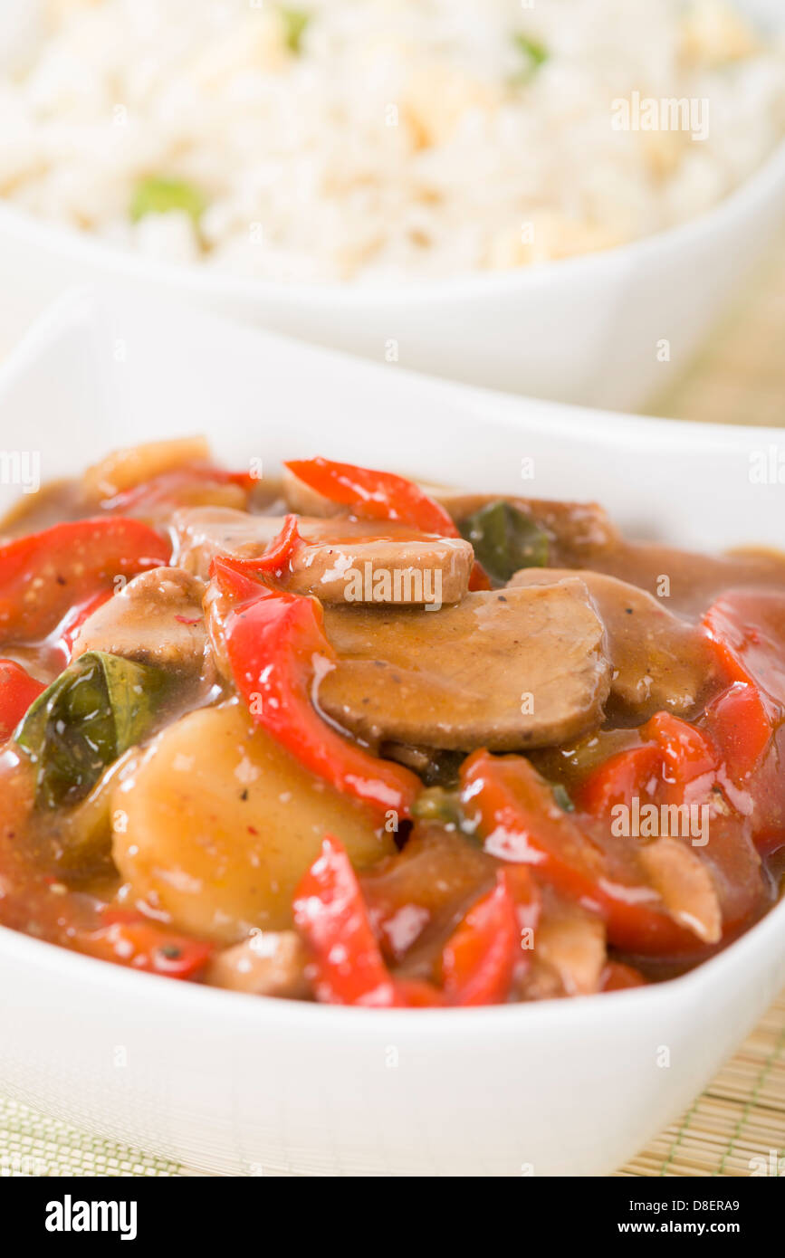 Char siu pork fried rice hi-res stock photography and images - Alamy