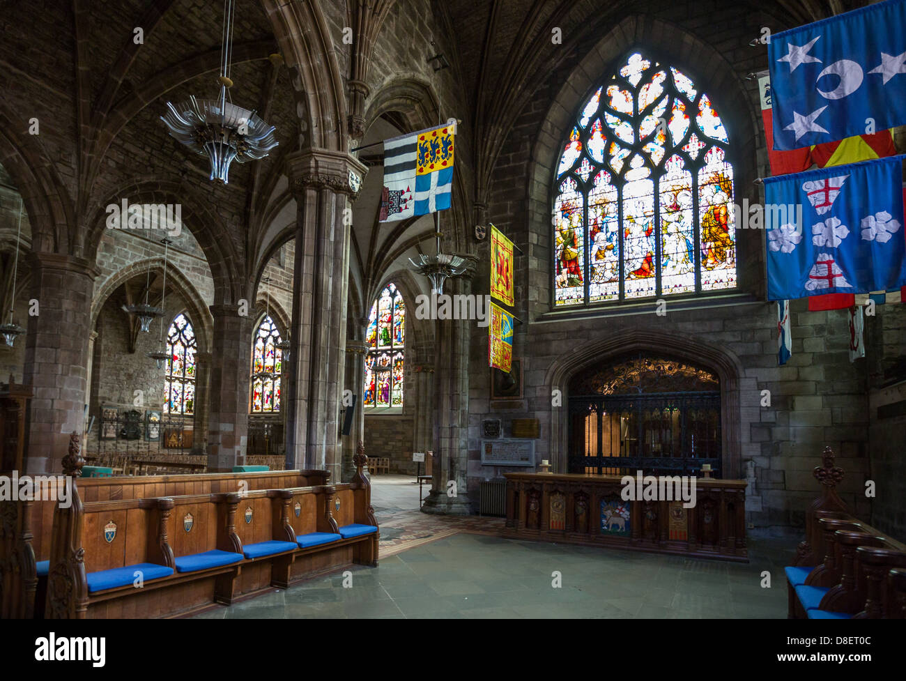 Great Britain, Scotland, Edinburgh, the gothic interior of the St. Gile ...