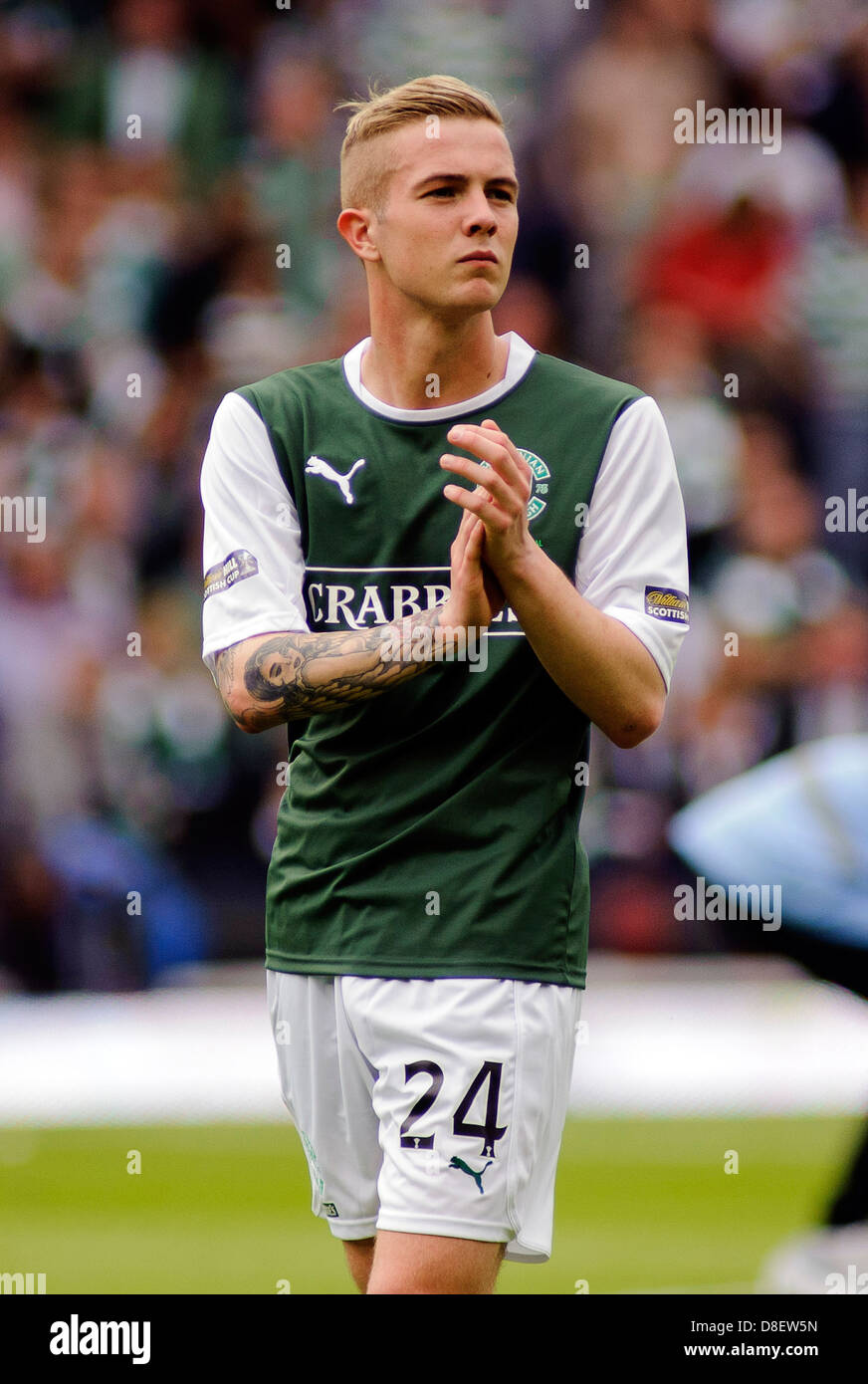 Jordon Forster during the Hibs v Celtic William Hill Scottish Cup Final ...
