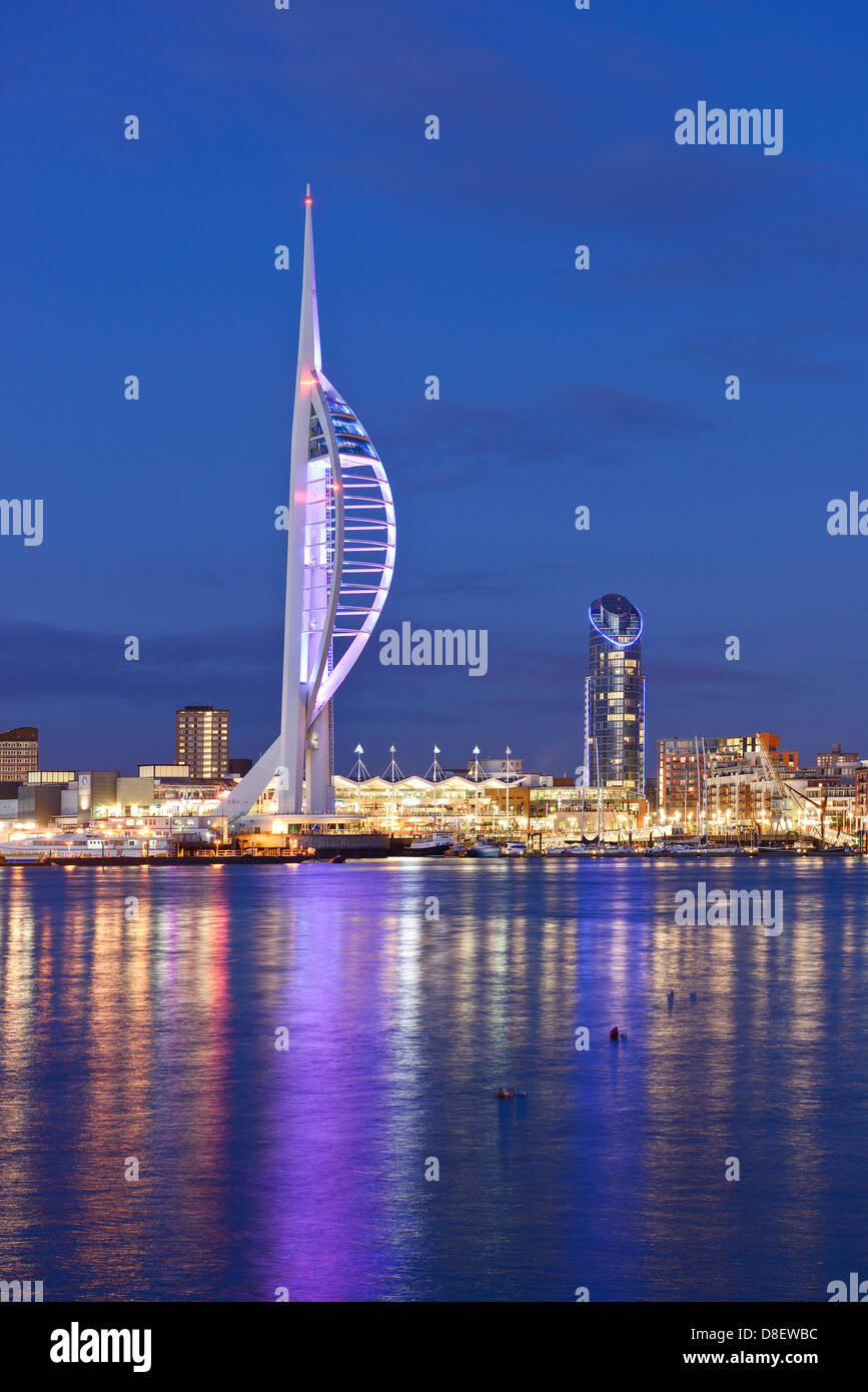 Spinnaker Tower and the skyline of Portsmouth harbour Stock Photo - Alamy