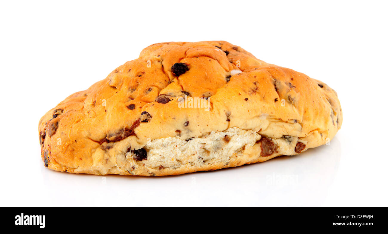 One whole raising bread over white background Stock Photo - Alamy