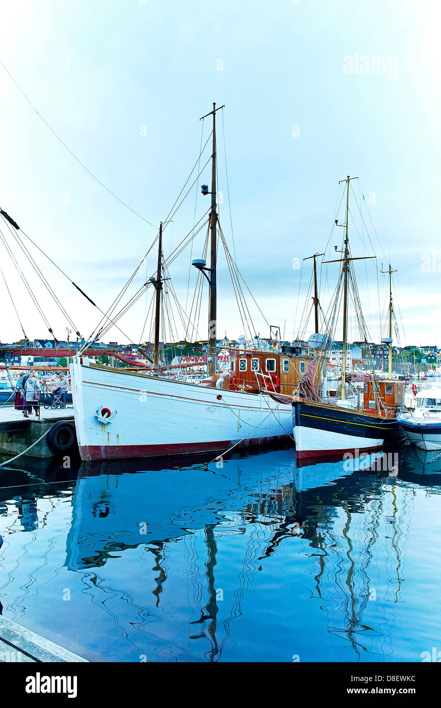 Old ships in harbour Stock Photo - Alamy