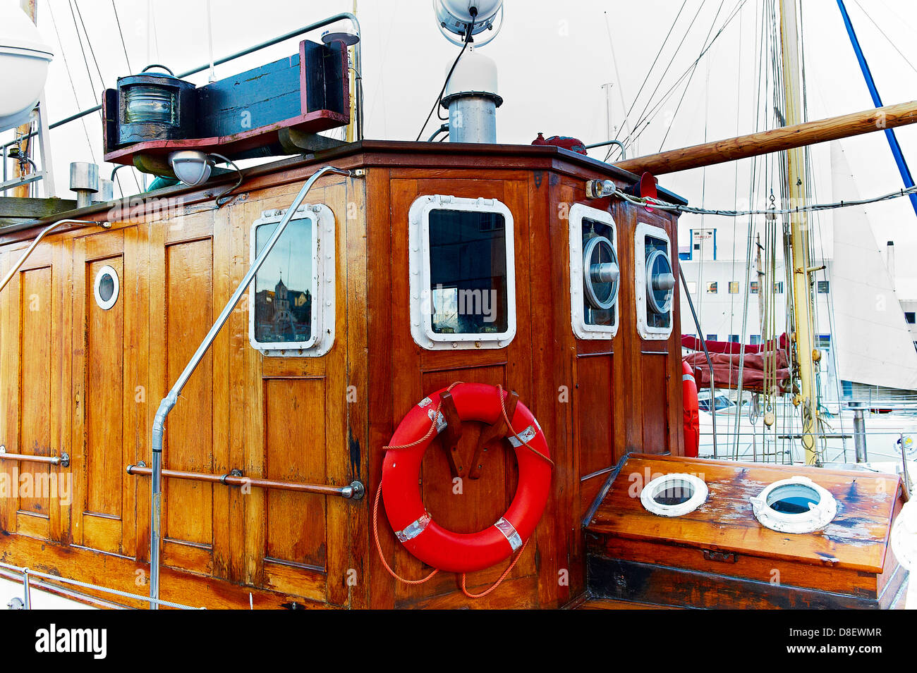 Old ship in harbour Stock Photo - Alamy