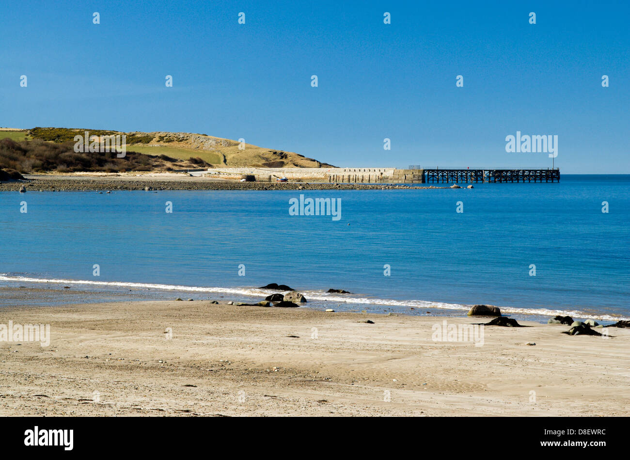 trefor from tan y graig beach, lleyn peninsula, gwynedd, north wales ...