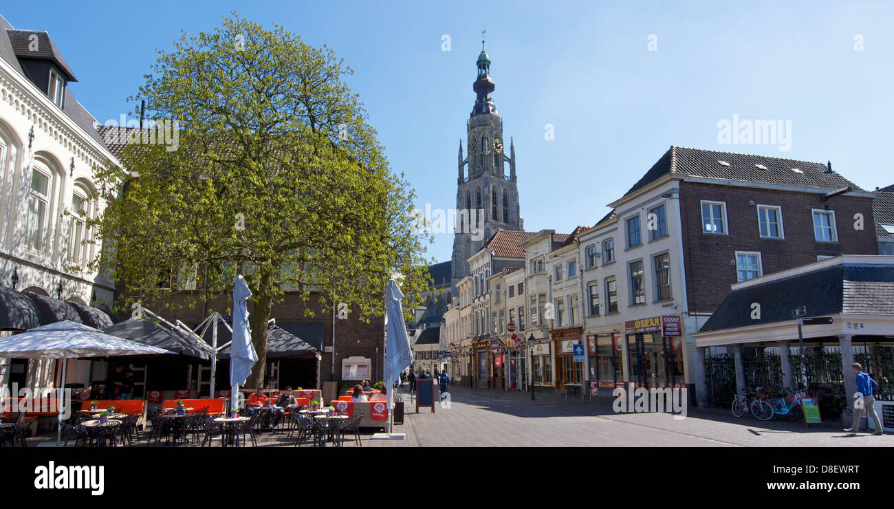 The vismarktstraat fishmarket street in the historic city centre of ...