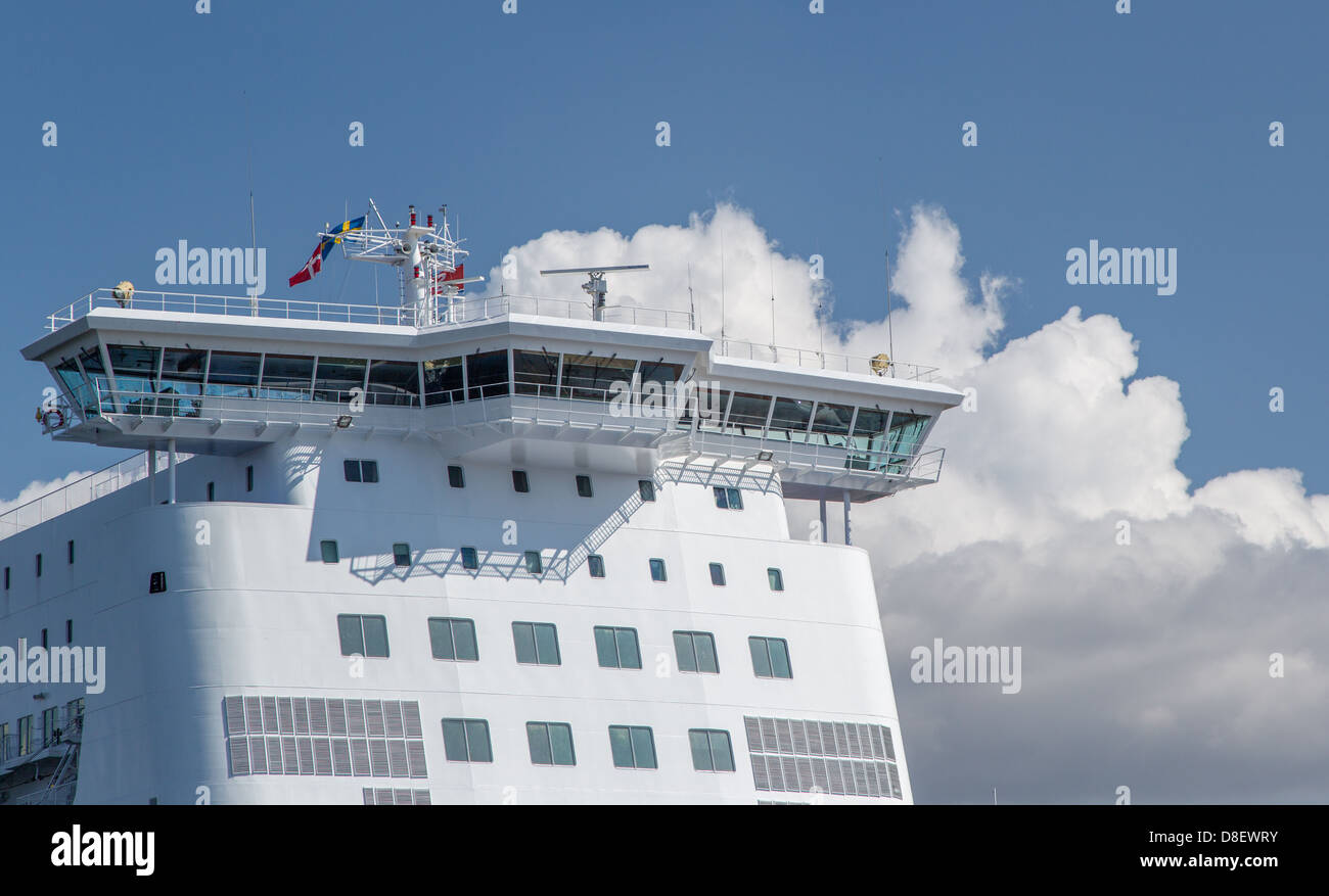 Pilot house of the ferry Jutlandica, a Stena Line ship based in ...