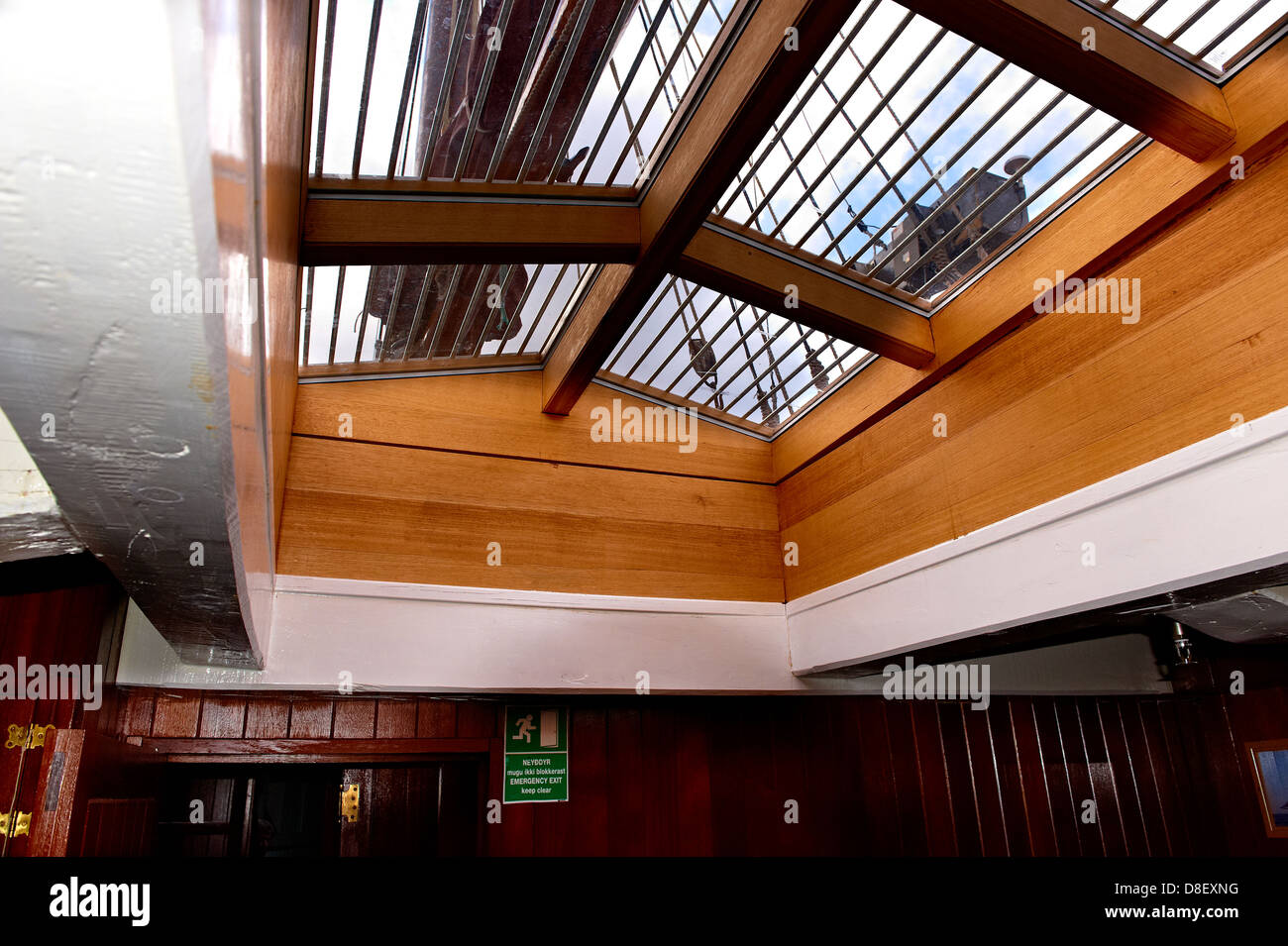 Old sailing ship in harbour - skylight Stock Photo - Alamy