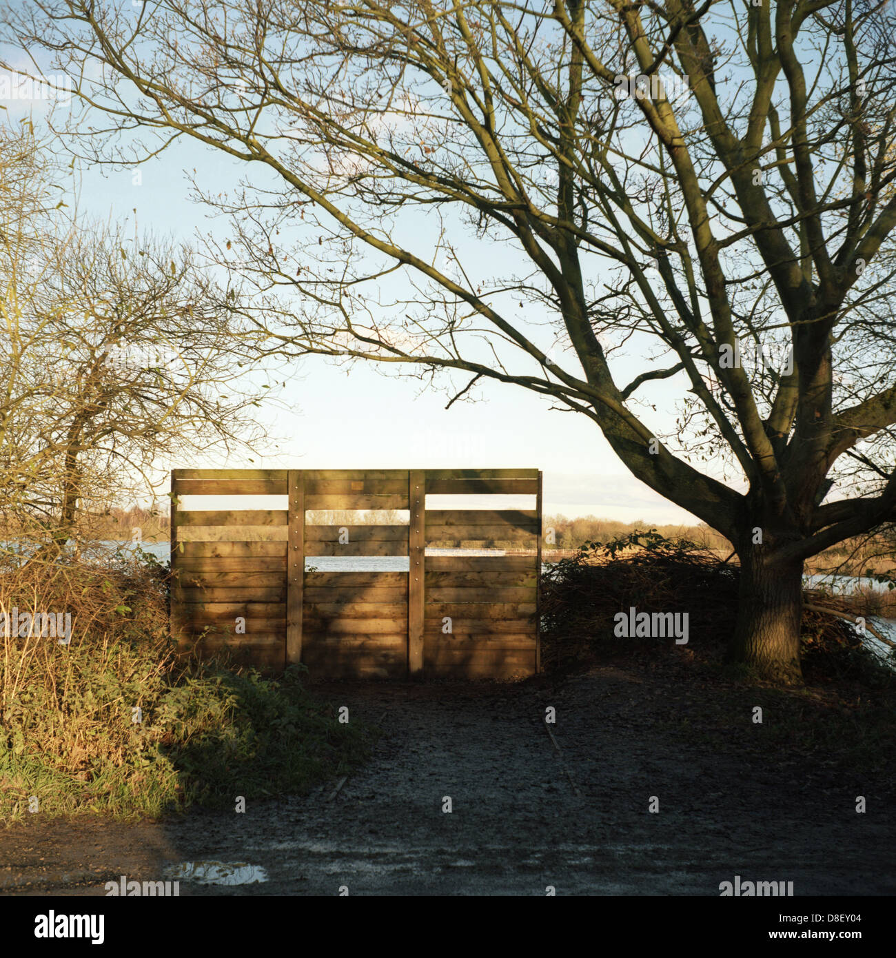 A nature view point looking out over a lake Stock Photo - Alamy