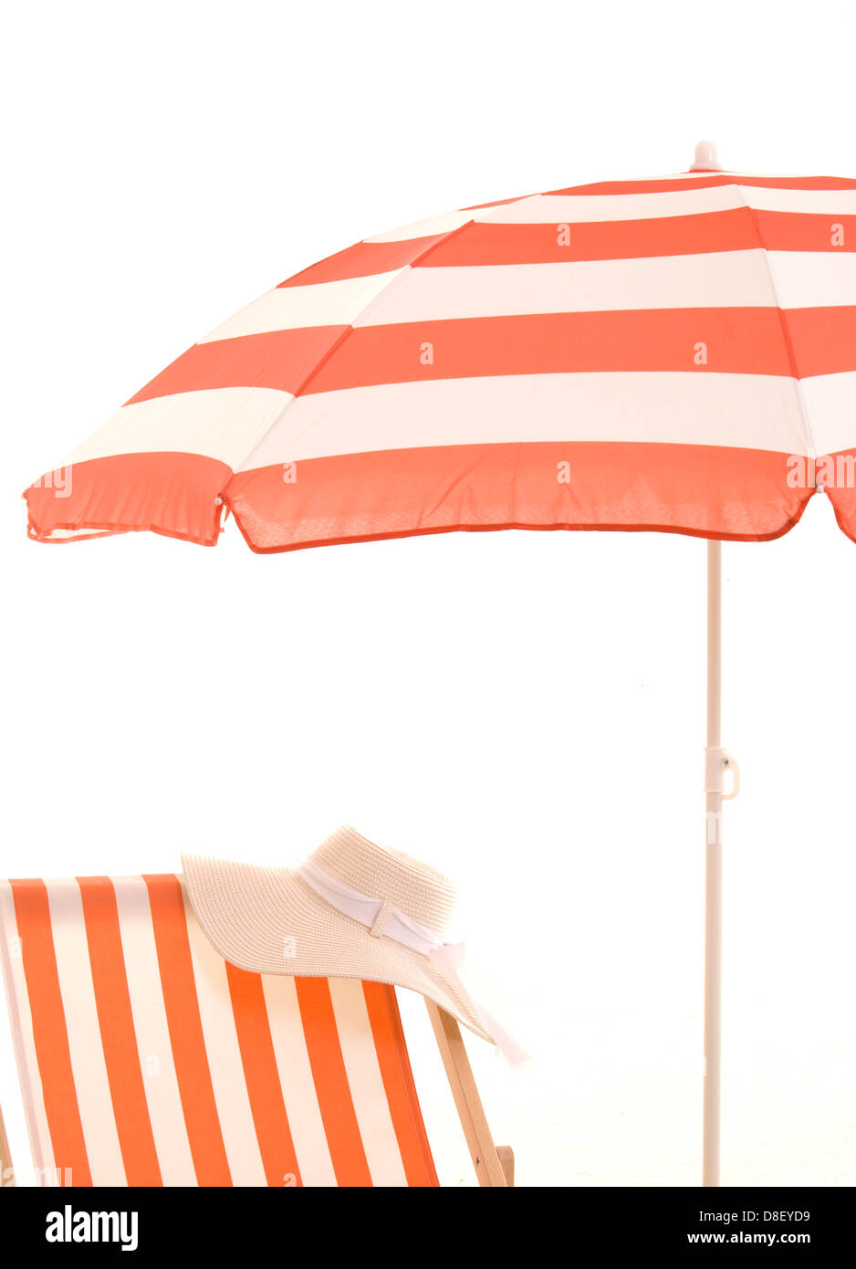 Beach chair in the sand Stock Photo - Alamy