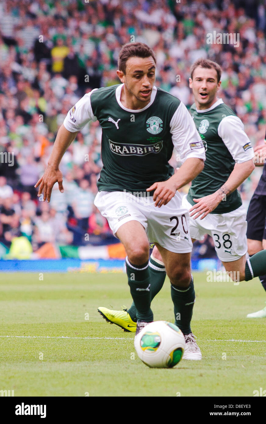 Tom Taiwo during the Hibs v Celtic William Hill Scottish Cup Final at ...