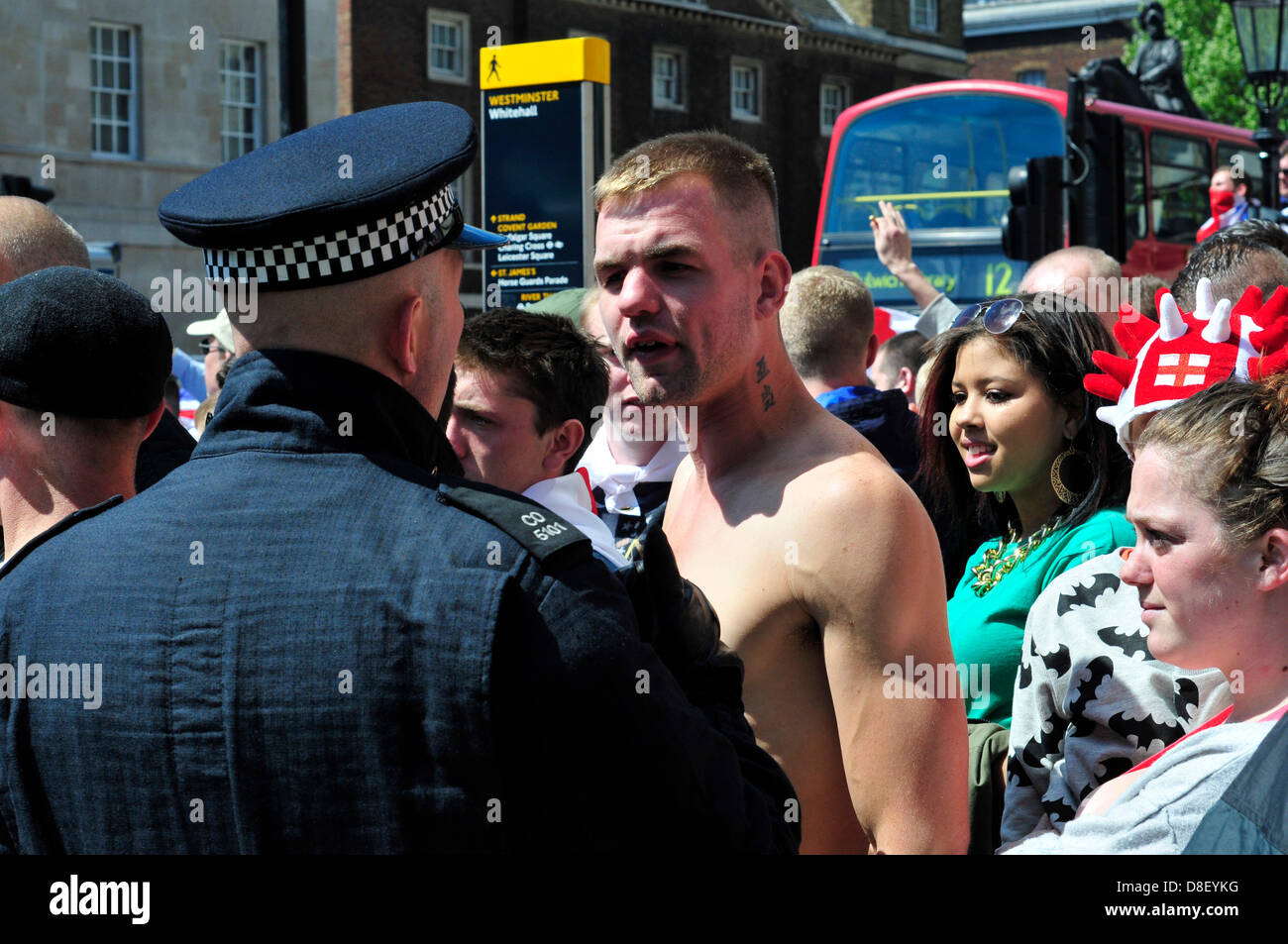 Far right edl protest angry hi-res stock photography and images - Alamy
