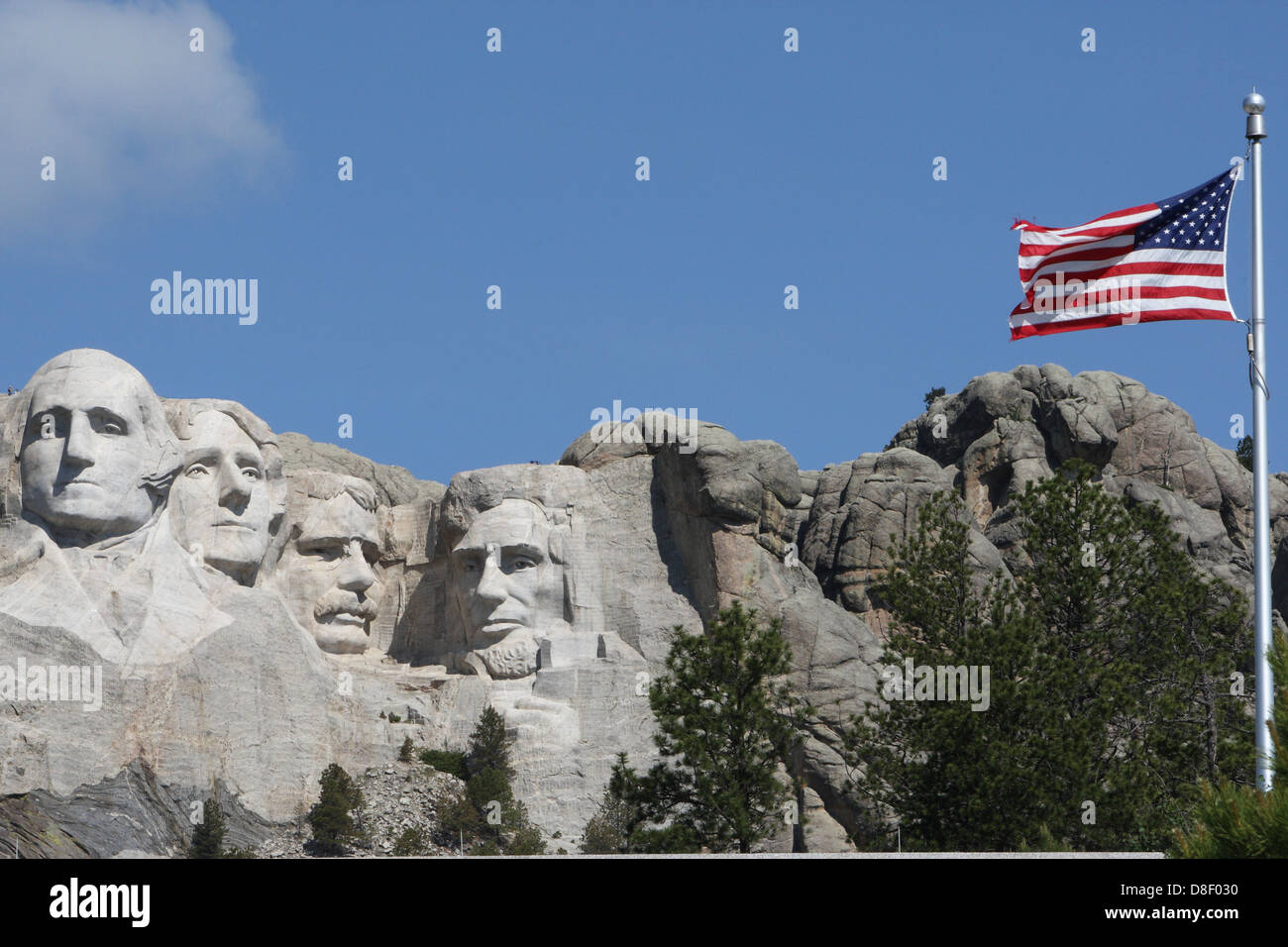 Mount rushmore sculptures of presidents george washington hi-res stock ...