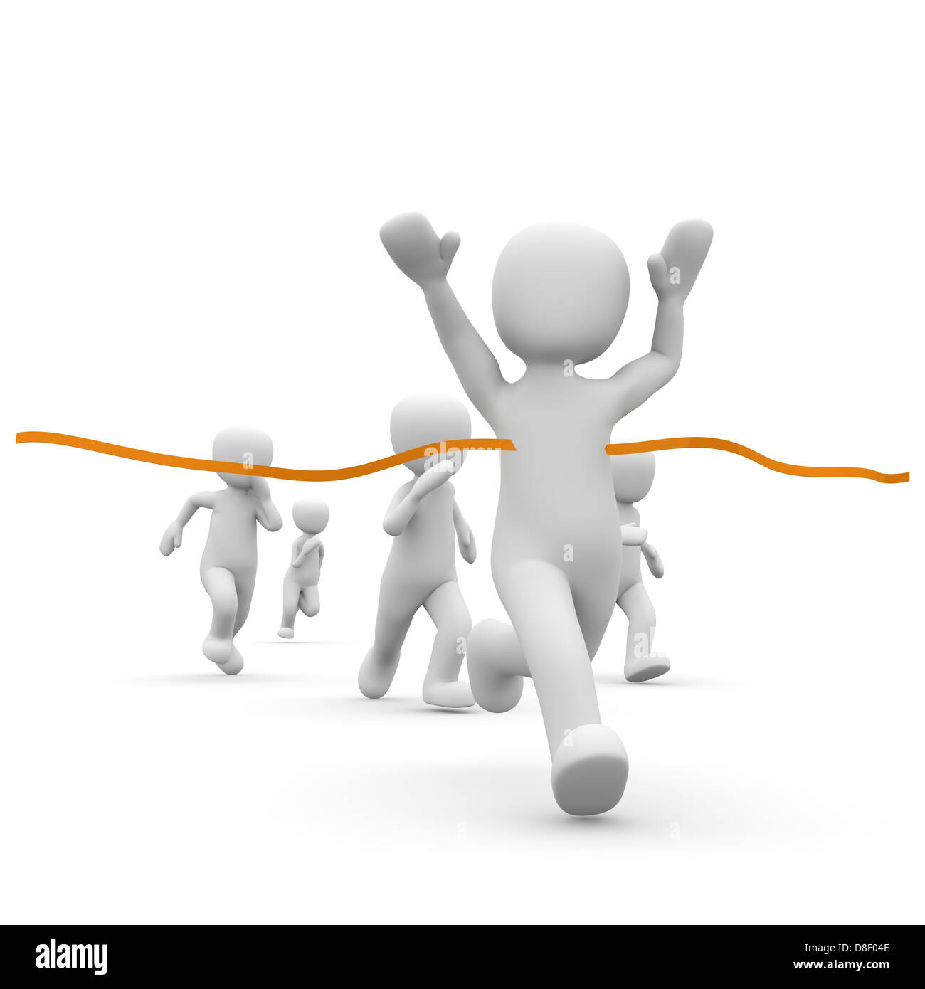 Runner winning race olympics hi-res stock photography and images - Alamy