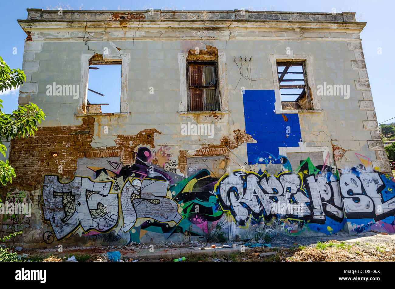 Bo Kaap, Cape Town 018-Graffiti Stock Photo - Alamy