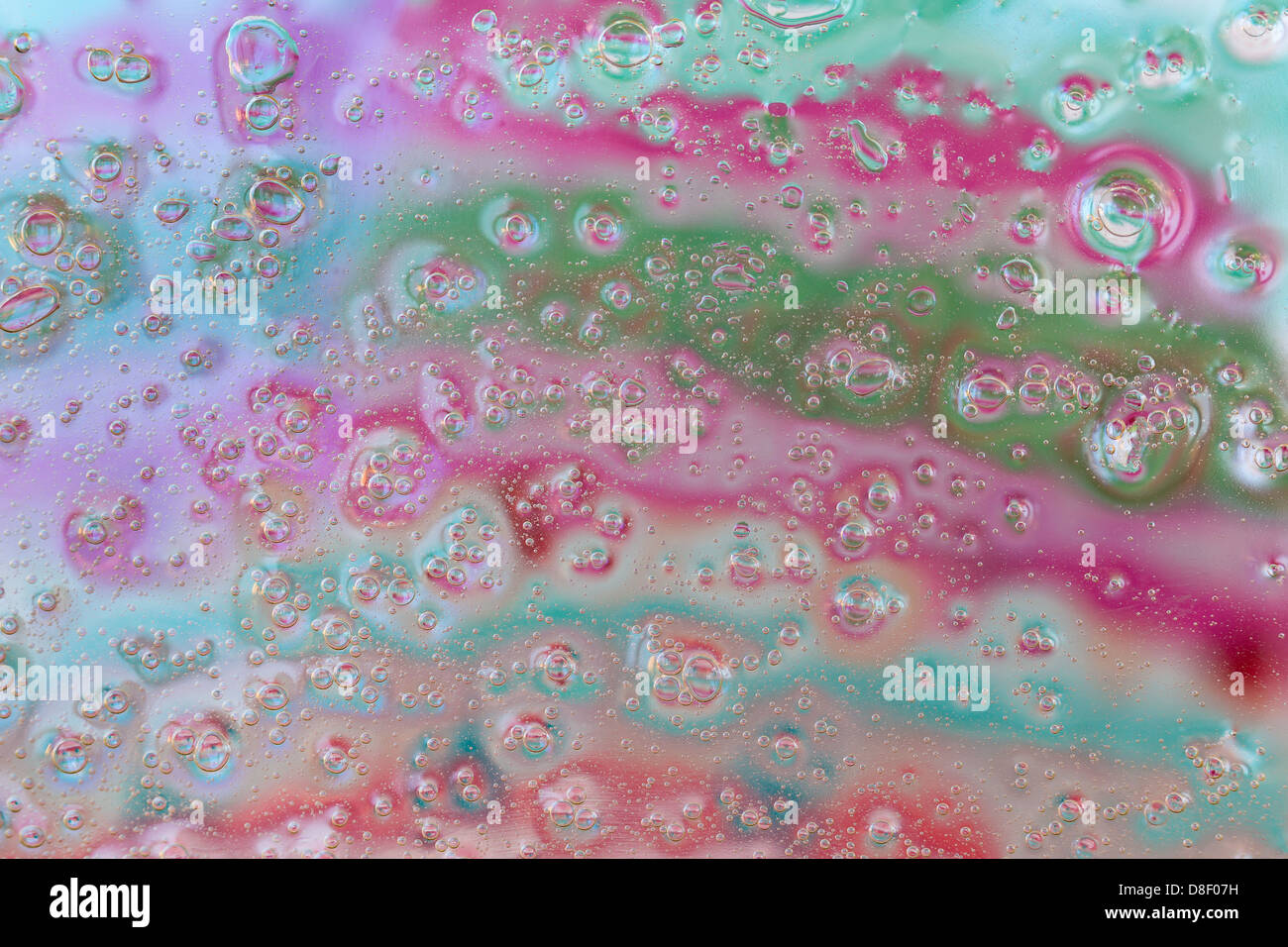 Colorful Abstract Oil on Water Bubble Fizzy Pattern Background Stock ...