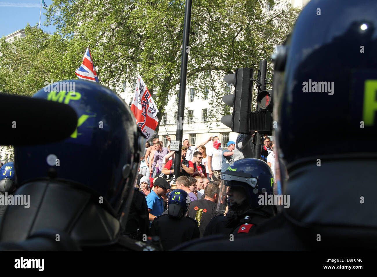 The EDL ( English Defense League) held a demonstration at Whitehall in ...