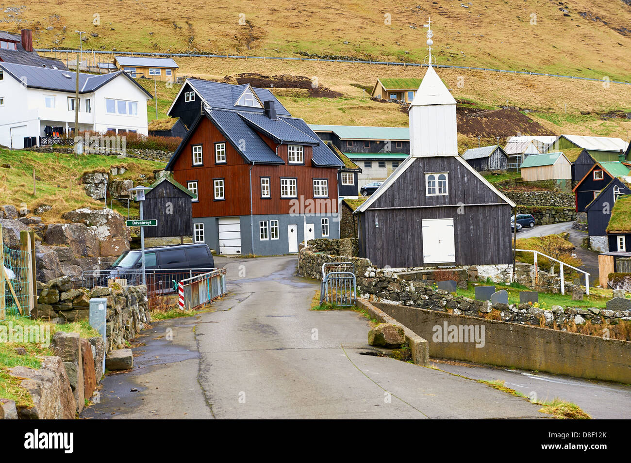 Small village church Stock Photo - Alamy