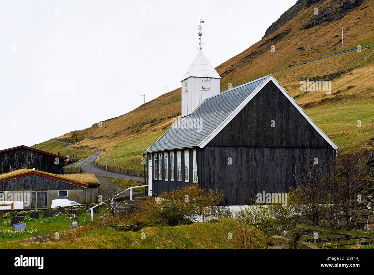 Small village church Stock Photo - Alamy