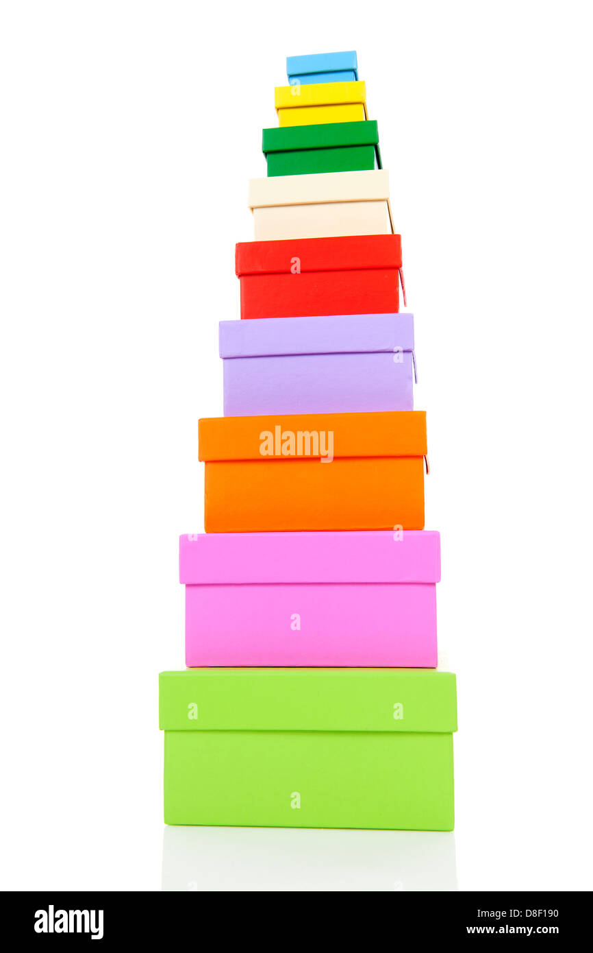 Stacked pile cardboard boxes hi-res stock photography and images - Alamy