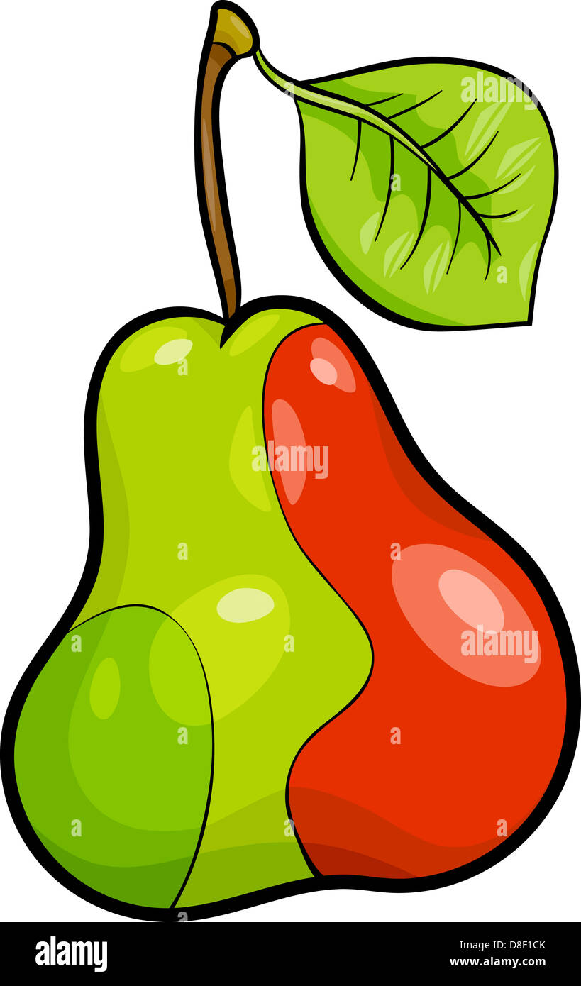 Pear fruit cartoon hi-res stock photography and images - Alamy