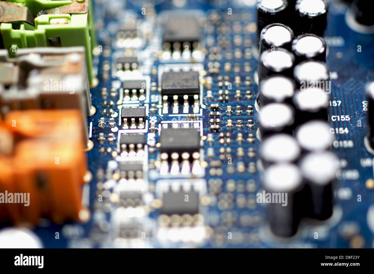 Close up shot of technology parts Stock Photo - Alamy