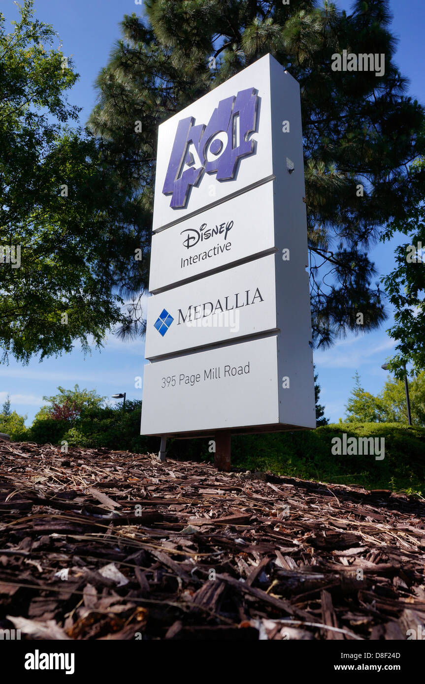 AOL Offices Sign Palo Alto Stock Photo - Alamy