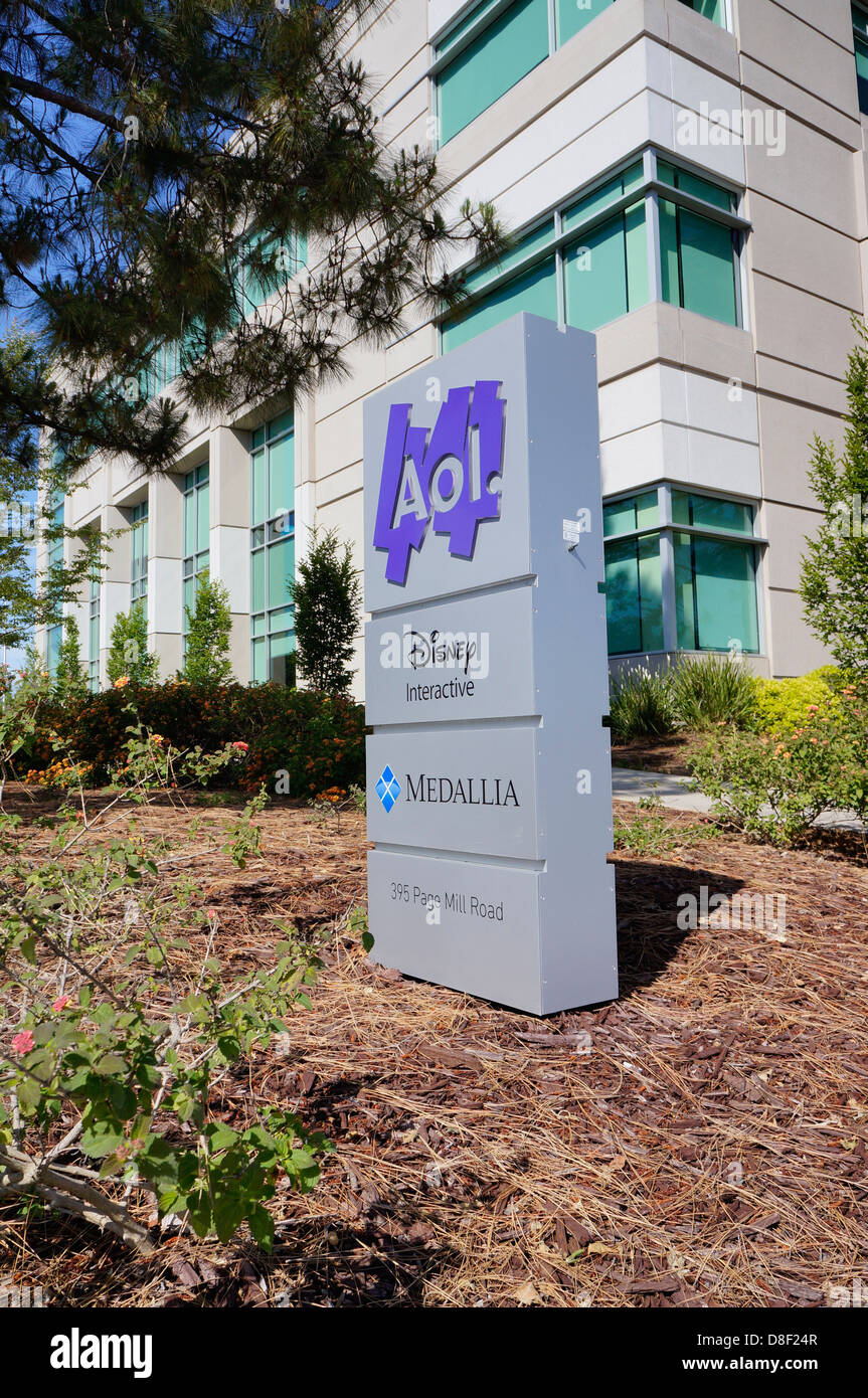 AOL Offices Sign Palo Alto Stock Photo - Alamy