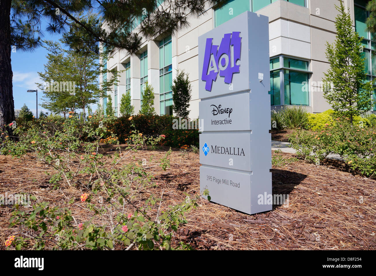 AOL Offices Sign Palo Alto Stock Photo - Alamy