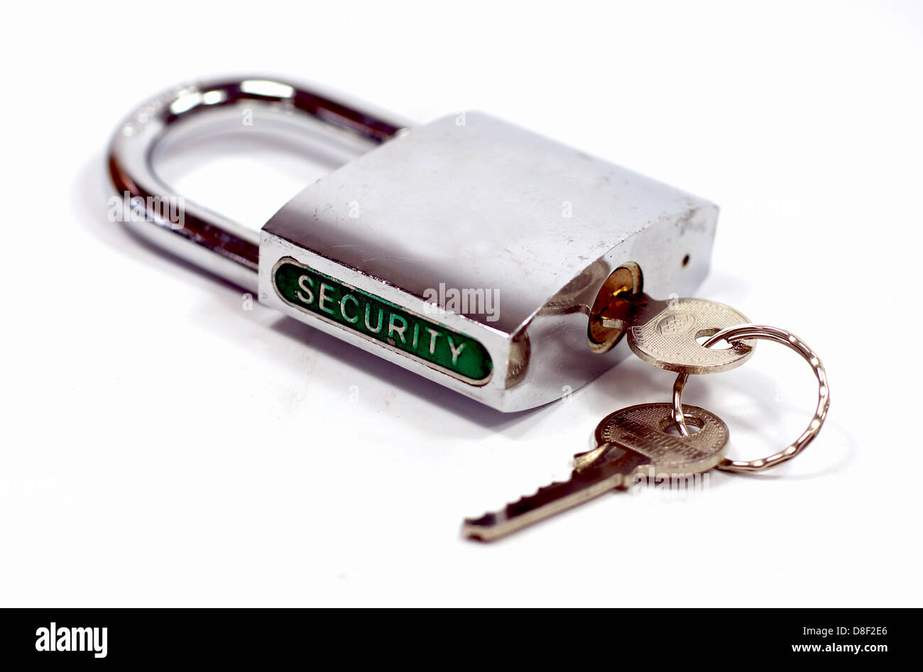 Padlock security with keys Stock Photo - Alamy