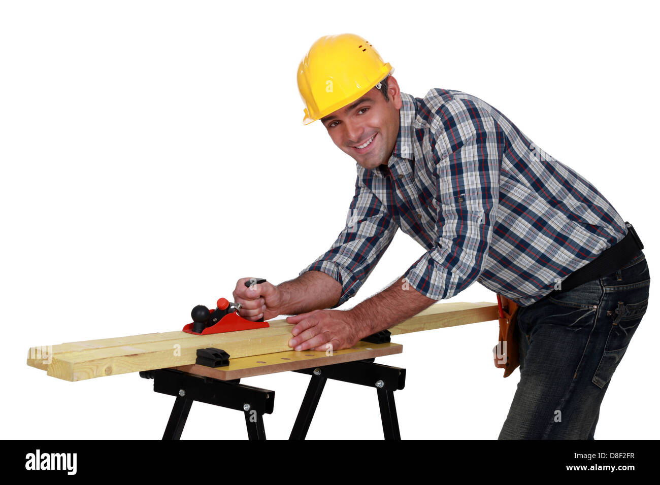 carpenter working on workbench Stock Photo - Alamy