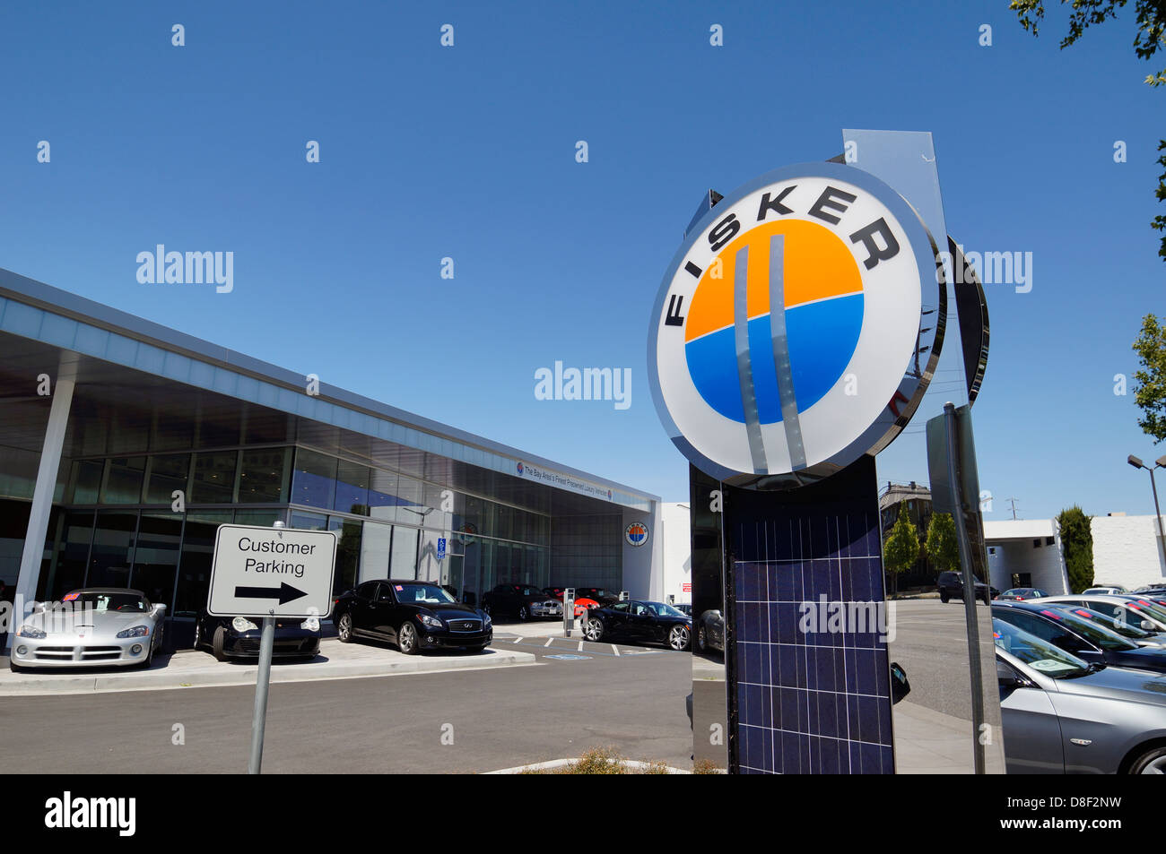 Fisker Electric Car Sign Stock Photo - Alamy