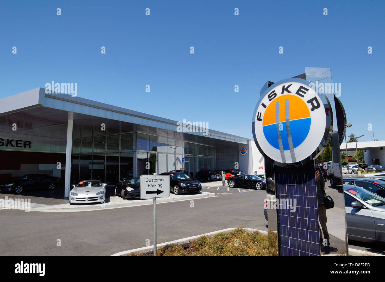 Fisker Electric Car Sign Stock Photo - Alamy