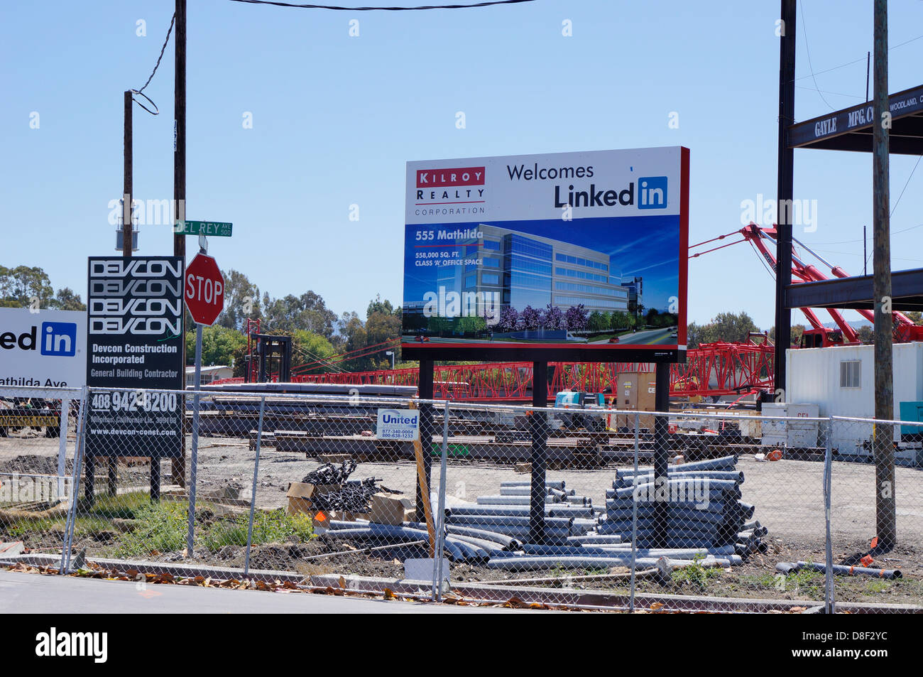 New LinkedIn Office under Construction Stock Photo - Alamy