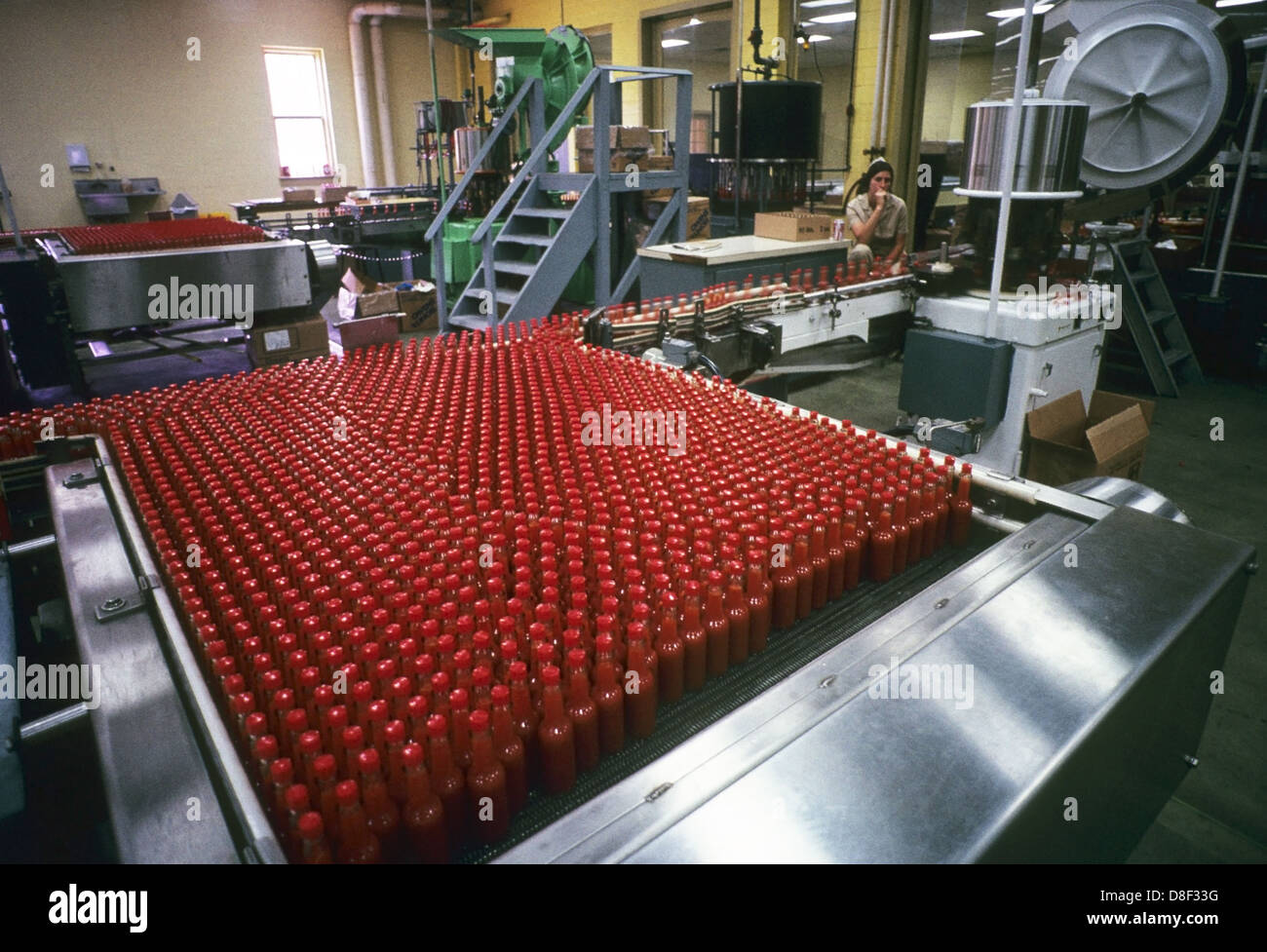 Elk283-4290 Louisiana, Avery Island, Tabasco Factory interior Stock ...