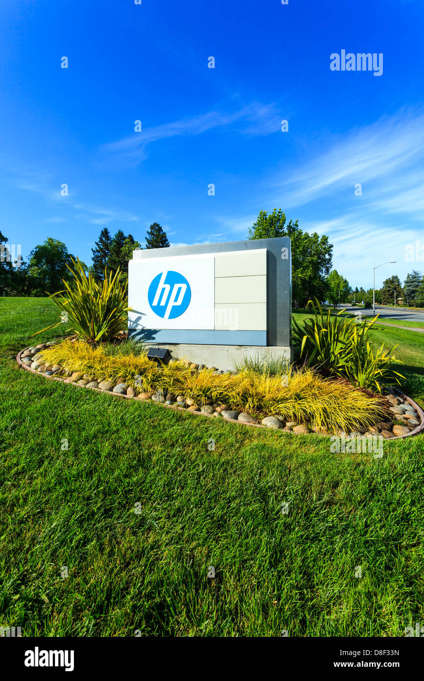 HP Sign, Palo Alto, Silicon Valley Stock Photo - Alamy