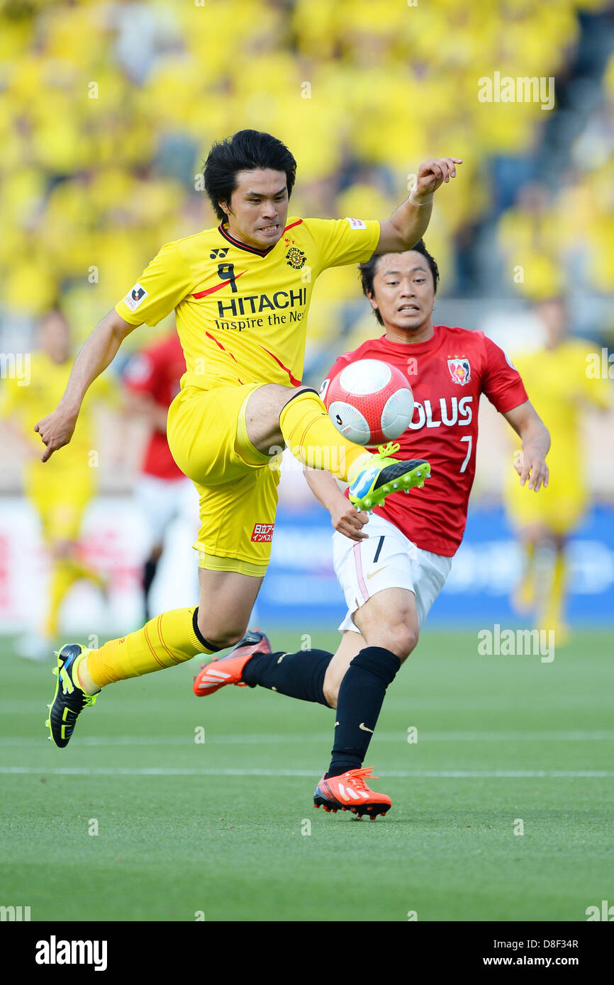 Masato Kudo (Reysol), Tsukasa Umesaki (Reds), MAY 26, 2013 - Football ...