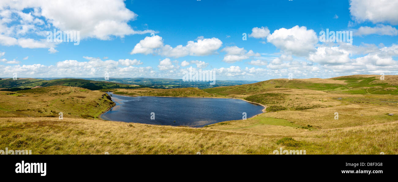 Landscape panoramic view, Powys, Wales, UK Stock Photo - Alamy