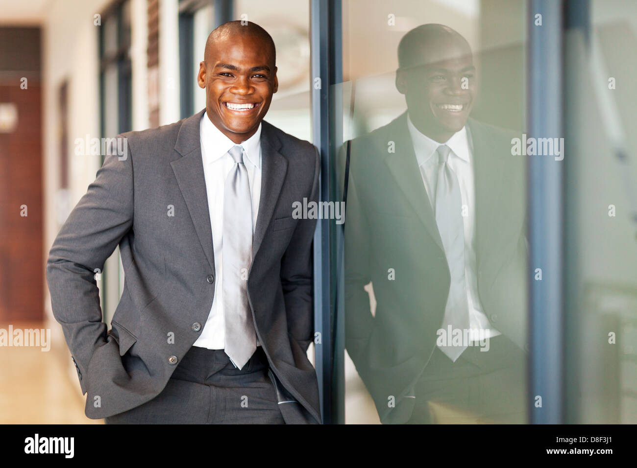 happy african american business executive portrait in office Stock ...