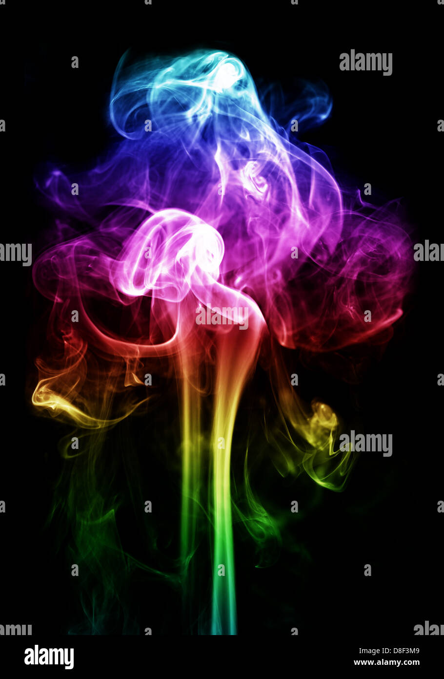 Rainbow smoke art hi-res stock photography and images - Alamy