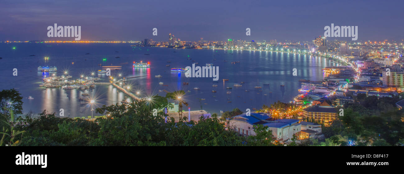 Pattaya view night hi-res stock photography and images - Alamy