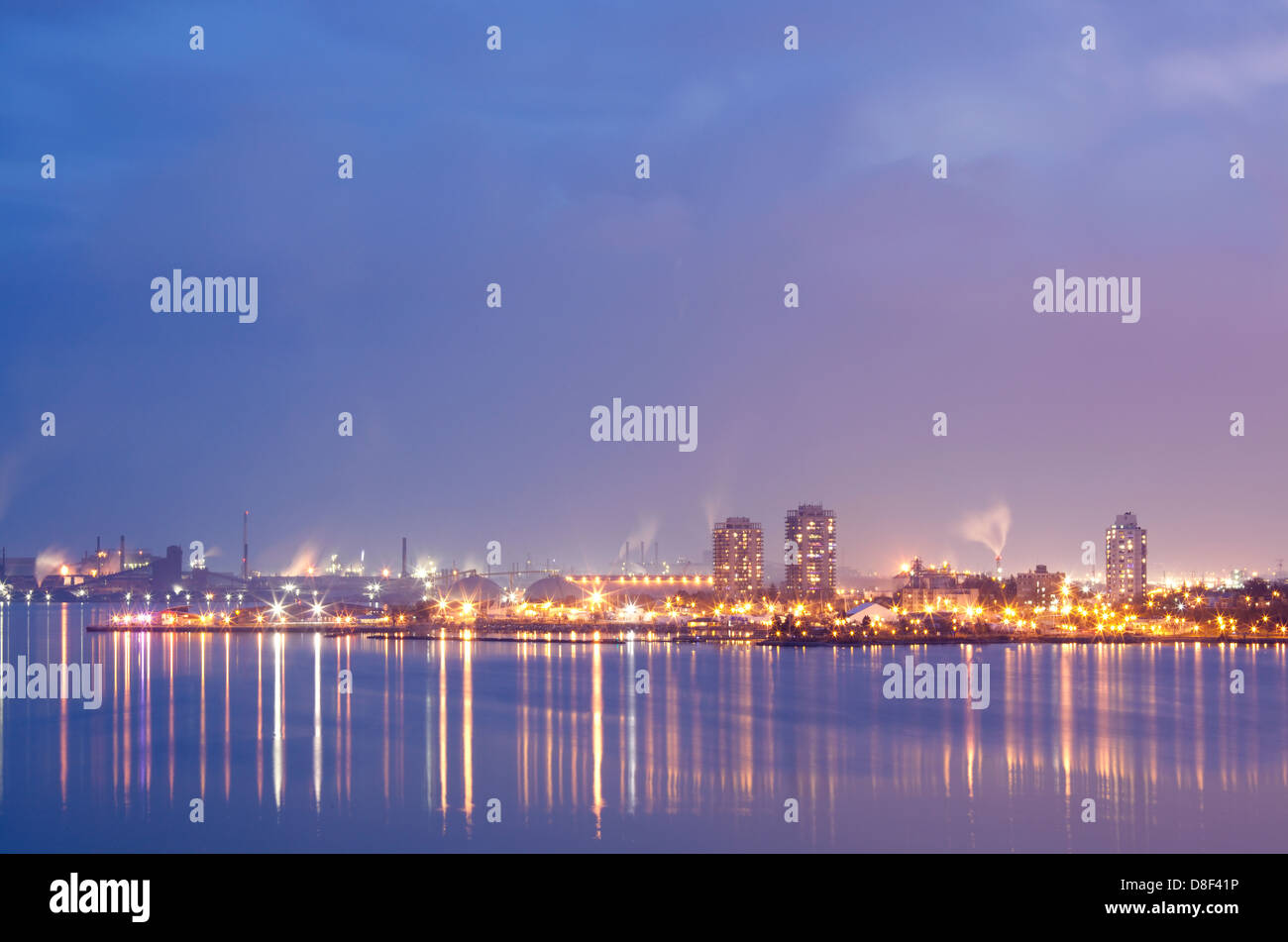 Hamilton skyline dusk night hi-res stock photography and images - Alamy
