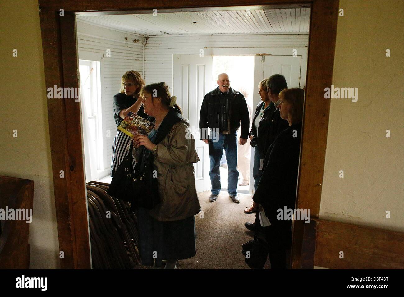 May 26, 2013 - Moorehead, Iowa, U.S. - Christine Larson, second from ...